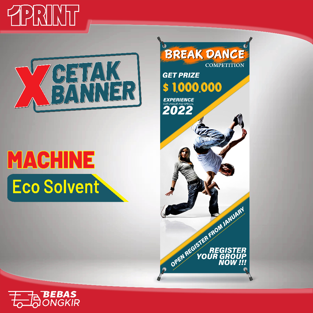 Jual Print X Banner + Tiang Murah | Cetak X Banner 60 x 160 | X Banner ...