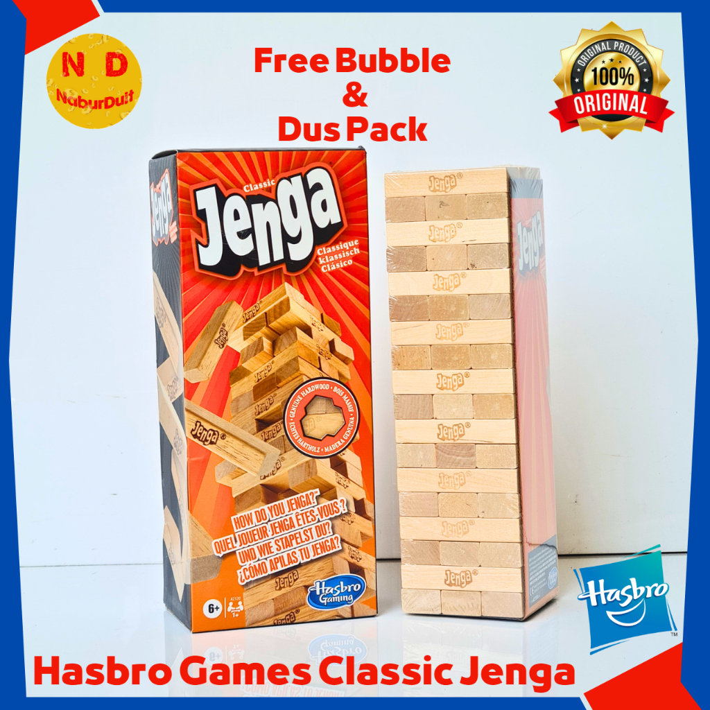 Jual Games Classic Jenga HASBRO Gaming Mainan Balok Kayu | Shopee Indonesia