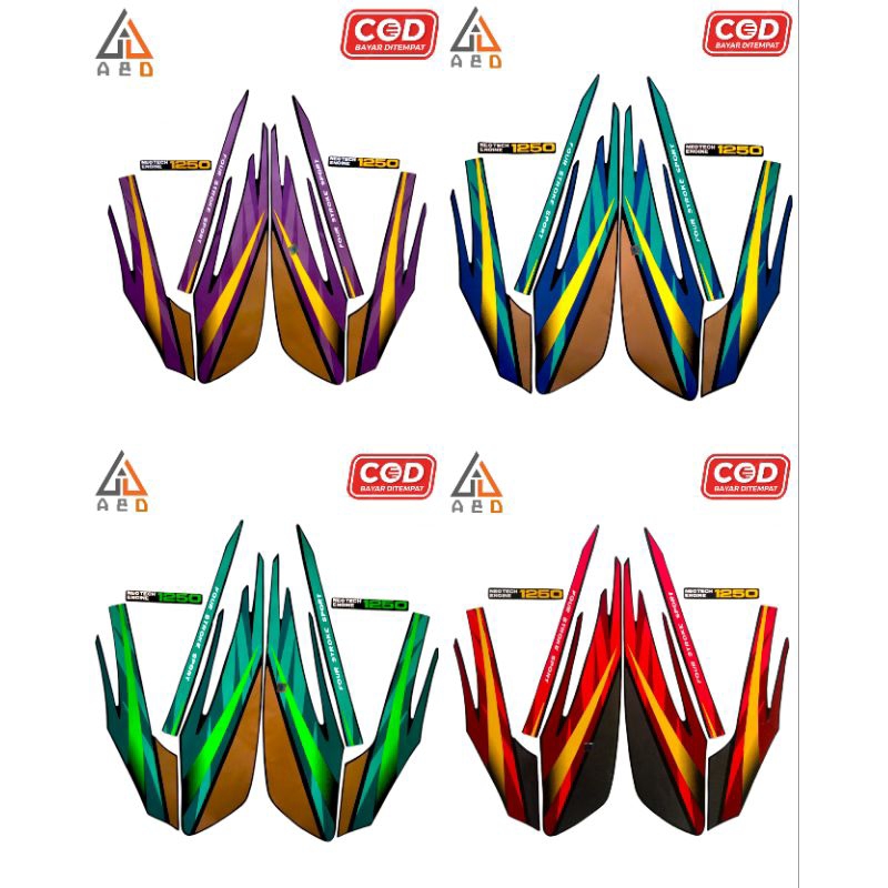 Jual STIKER STRIPING LIS POLET STICKER MOTOR HONDA GL PRO MAX NEOTECH ...