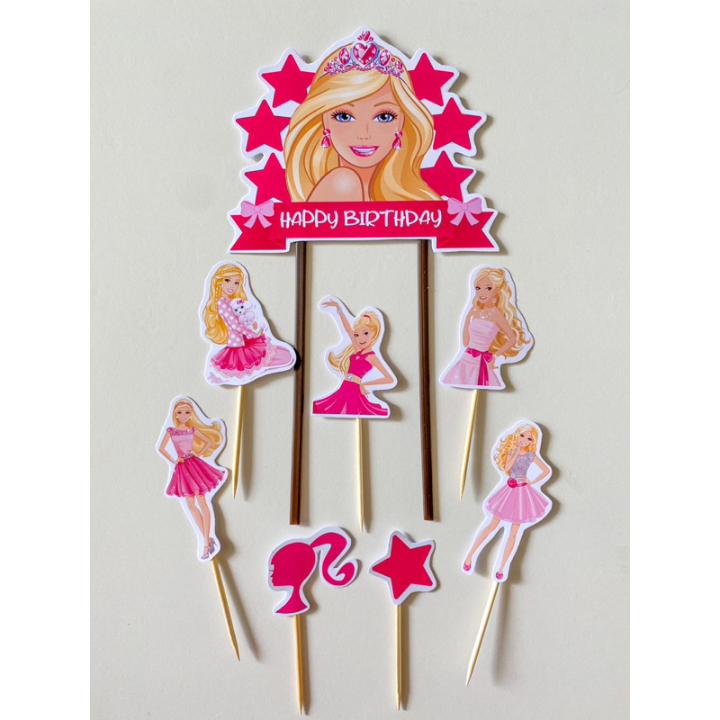 Jual TOPPER BARBIE / TOPPER KUE BARBIE / CAKE TOPPER BARBIE / HIASAN ...