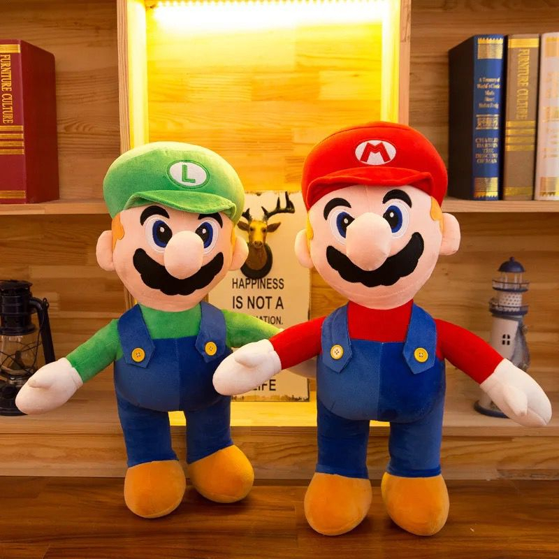 Jual Boneka Plush Karakter Super Mario Bros Luigi Keren dan bahan Halus ...