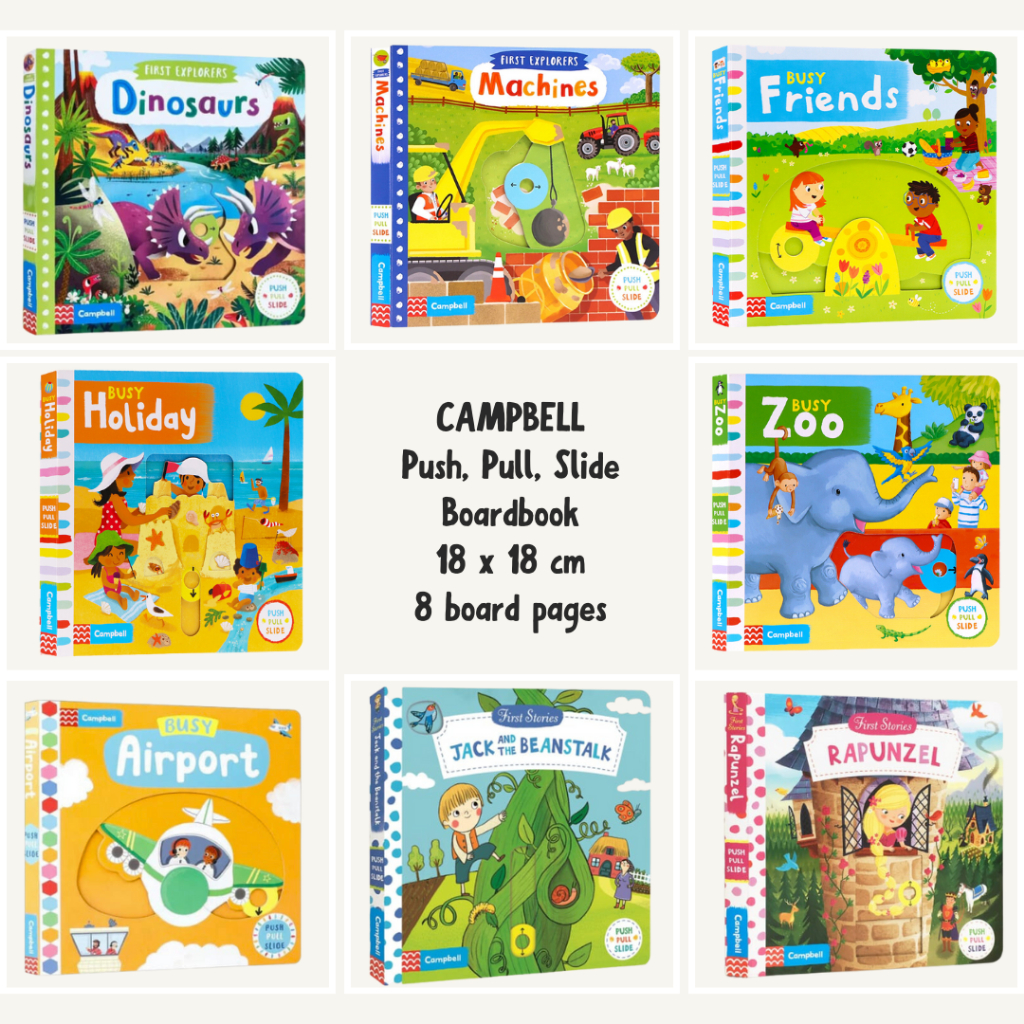 Jual [Segel] Campbell Push Pull Slide - Campbell Busy Book Series - My ...