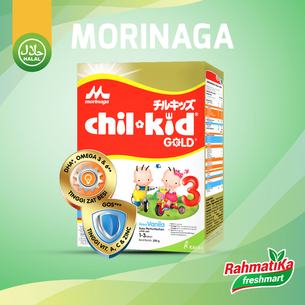 Jual Morinaga Chil Kid Gold 3 Rasa Vanila 800g (2 sachet @400g ...