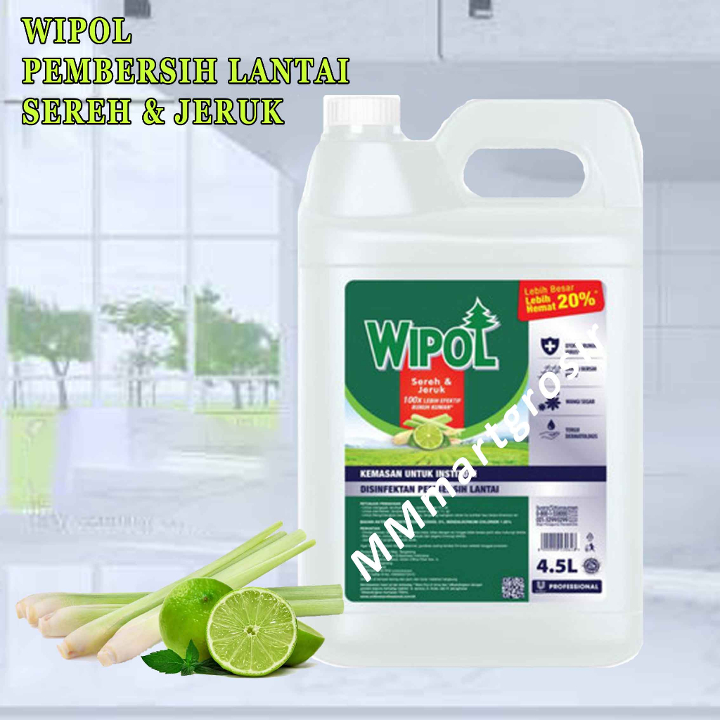 Jual Wipol / Pembersih Lantai / Wipol Disinfektan / Aroma Sereh & Jeruk ...