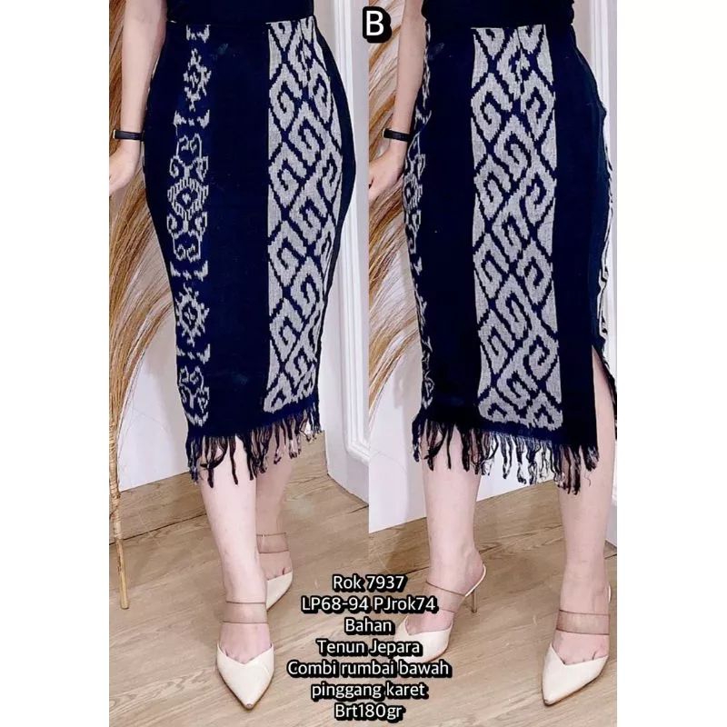 Jual ROK TENUN 7/8, ROK KERJA WANITA RUMBAI bawah MASA KINI | Shopee ...