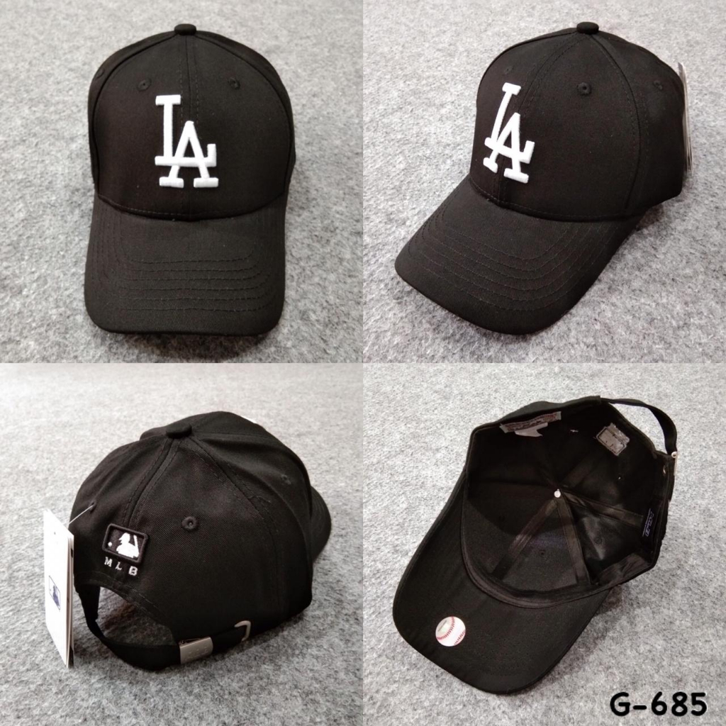 Jual G-685 Topi LA MLB Classic Black | Shopee Indonesia