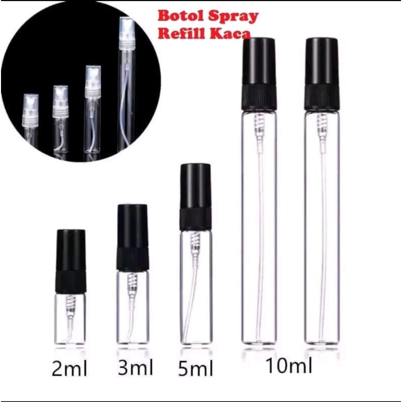 Jual BOTOL KACA SPRAY UNIK MURAH 2ml 3ml 5ml 10ml KIRIM DARI MEDAN ...