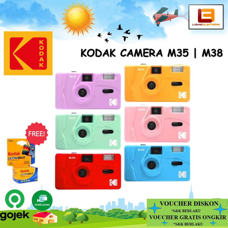 Jual Kodak M35 | M38 Film Camera Analog Kamera + ROLL FILM ORIGINAL | Shopee Indonesia