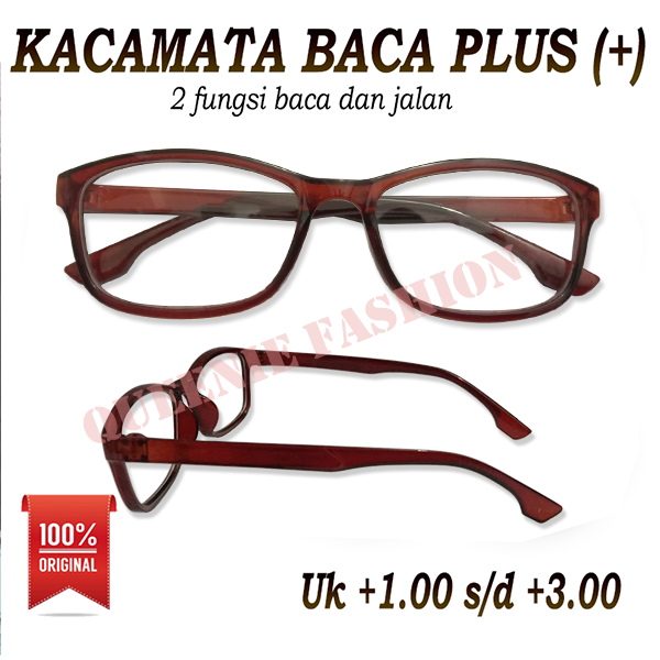 Jual Kacamata Progresif 2 Fungsi Jalan Dan Baca Lensa Bifokal Anti ...