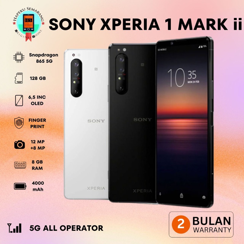 Jual Sony Xperia 1 ii Mark 2 8/128GB Super Mulus Like New Bergaransi ...