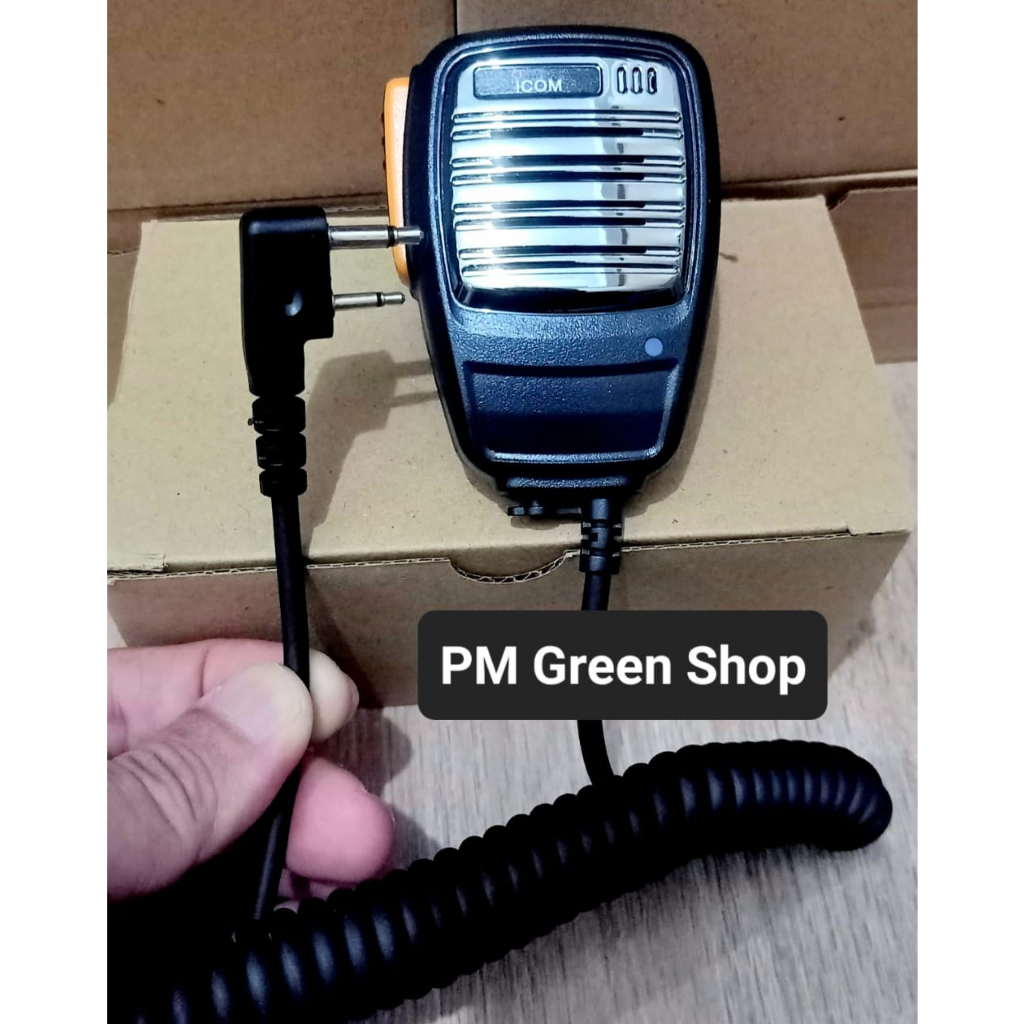 Jual Ekstramic Radio HT PTT Microphone Eksternal Speaker Alinco Icom ...