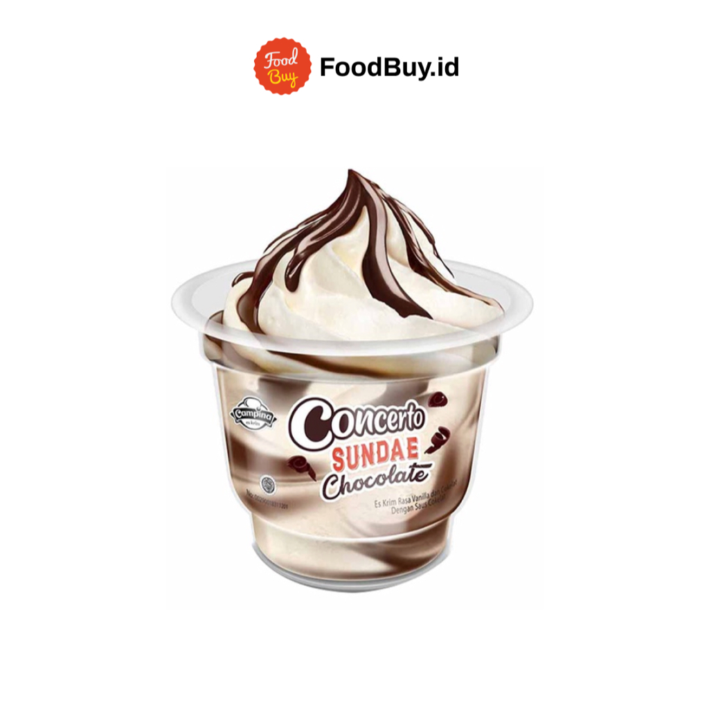 Jual Campina Es Krim Concerto Sundae Chocolate 110 ml | Shopee Indonesia