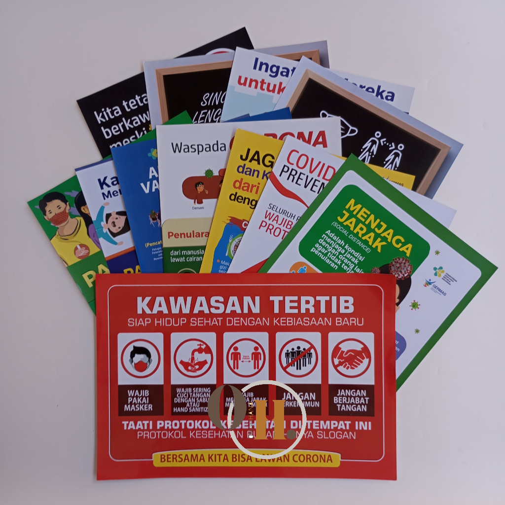 Jual Paket Lengkap Poster - Paket Poster Tema Covid 19 - Poster Corona ...