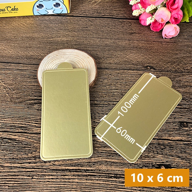 Jual aiGooTan - ALAS CAKE GOLD - Tatakan Kue Mini Slice Cake Board ...