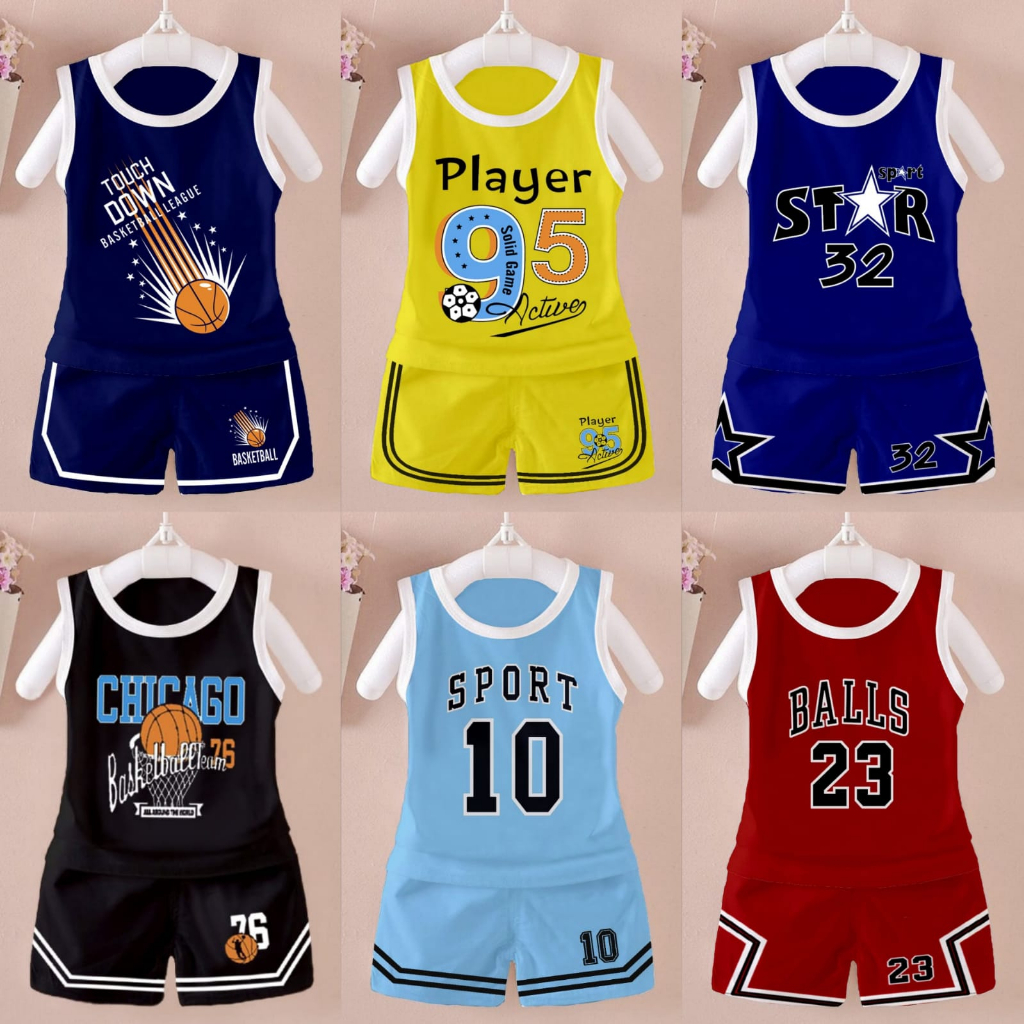Jual IZUMI Setelan singlet anak laki laki 6 bulan-6 tahun / setelan ...