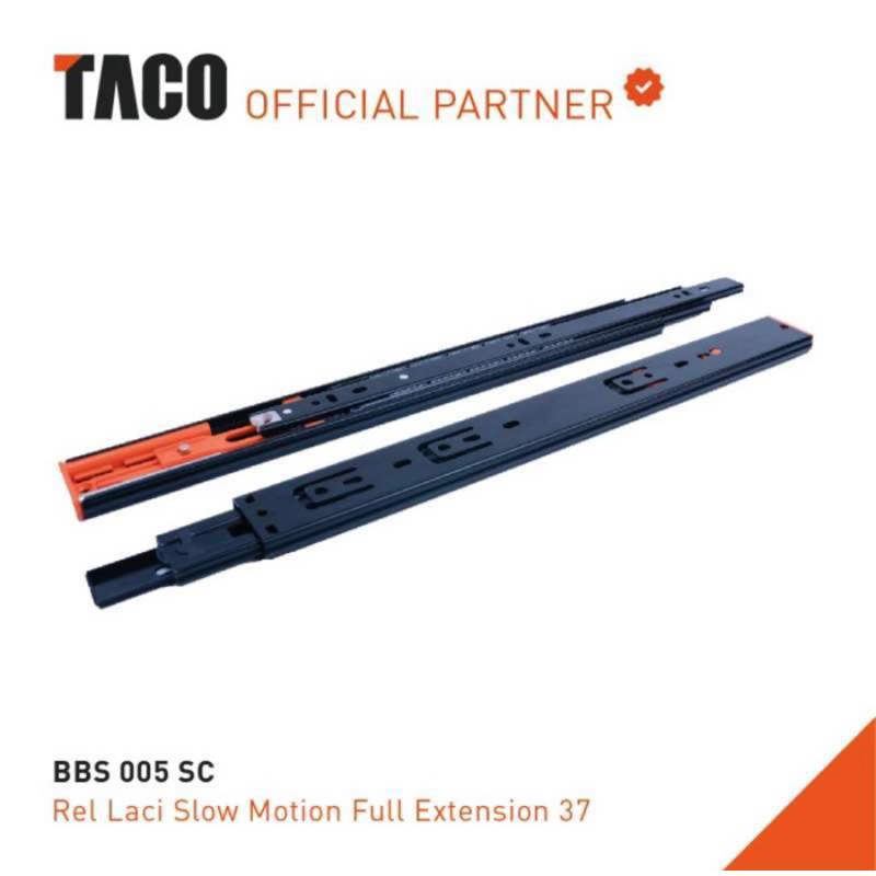 Jual Rel Laci TACO 50CM Slow Motion Double Track Full Ext BBS 005 SC ...