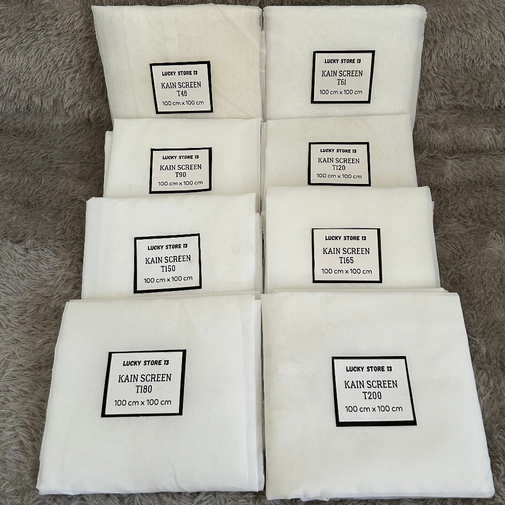 Jual Kain Screen Sablon T48 T61 T90 T120 T150 T165 T180 T200 Warna ...