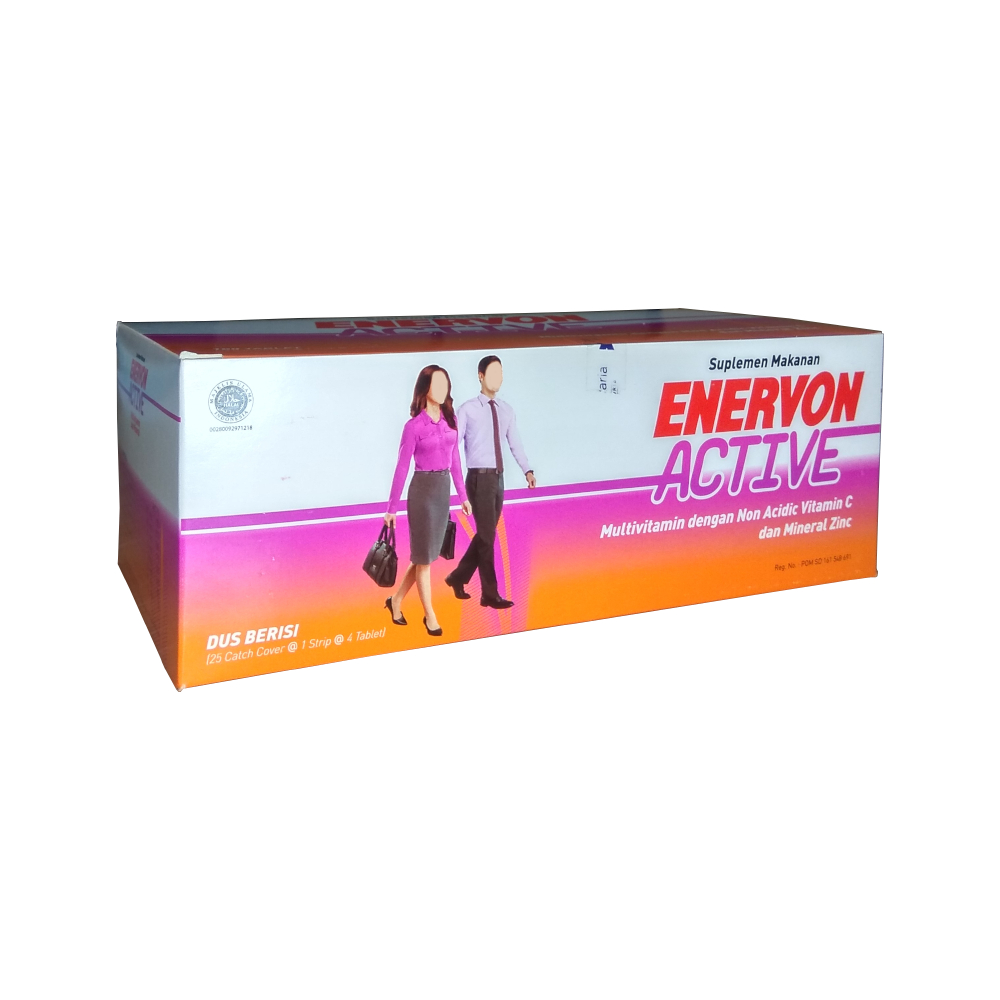 Jual Enervon Active Box 100's Tablet Darya / Multivitamin Dan Mineral ...