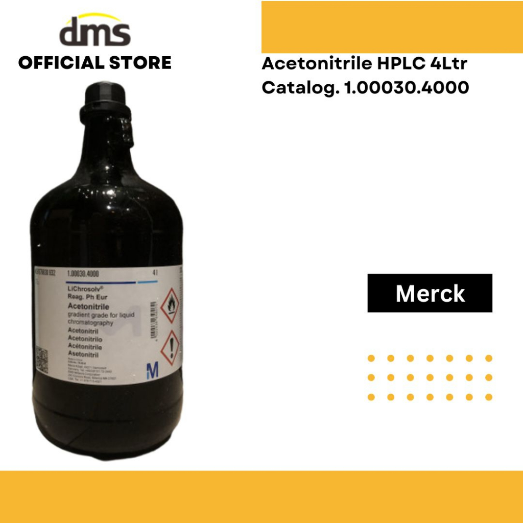 Jual Acetonitrile HPLC 4 Ltr Merck | Shopee Indonesia