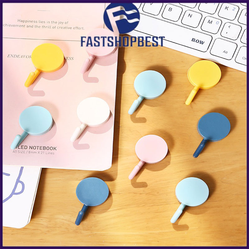 Jual Gantungan Hook Bulat Polos Tempel Tembok Wall Hook Stiker Dinding ...