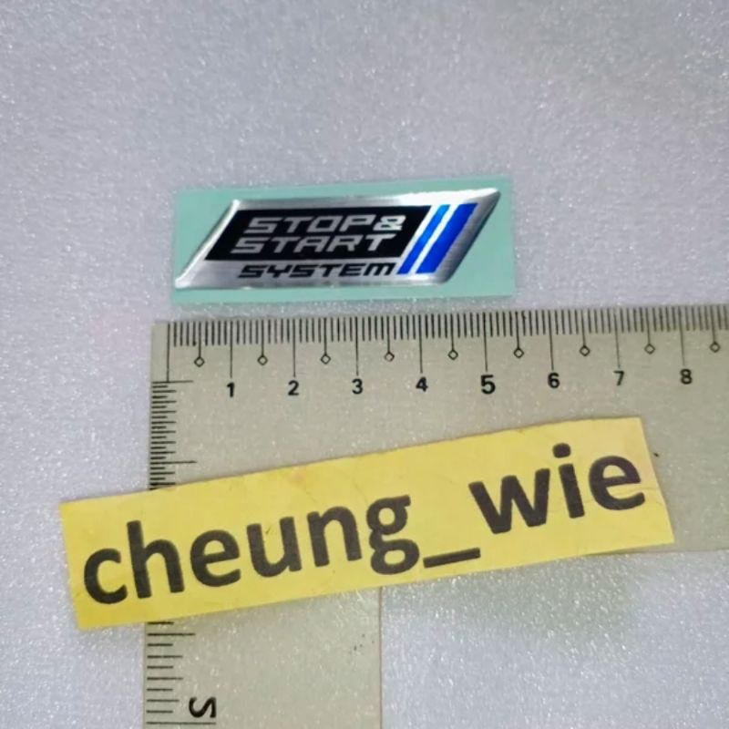 Jual sticker emblem logo sss start stop system yamaha aerox 155 vva s ...