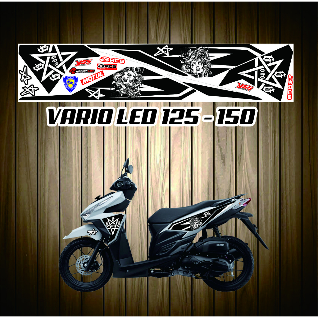 Jual STIKER LIS BODY HONDA VARIO / STRIPING STIKER VARIO LED 125 - 150 VARIASI MOTIF MEDUSA ...