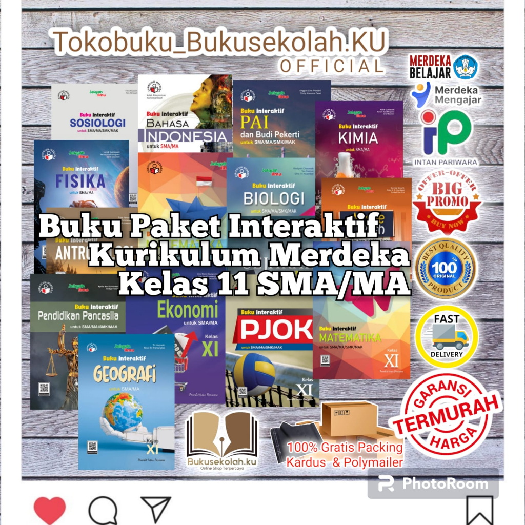 Jual diskon BUKU PENDAMPING/PAKET INTERAKTIF Kelas 11 SMA/MA Kurikulum Merdeka Terbaru Intan ...
