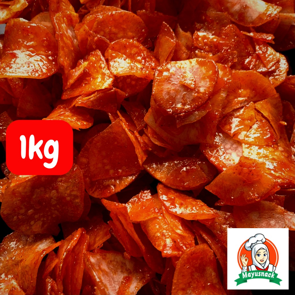 Jual Keripik Singkong Balado Pedas Manis Lengket 1kg Snack Kiloan ...