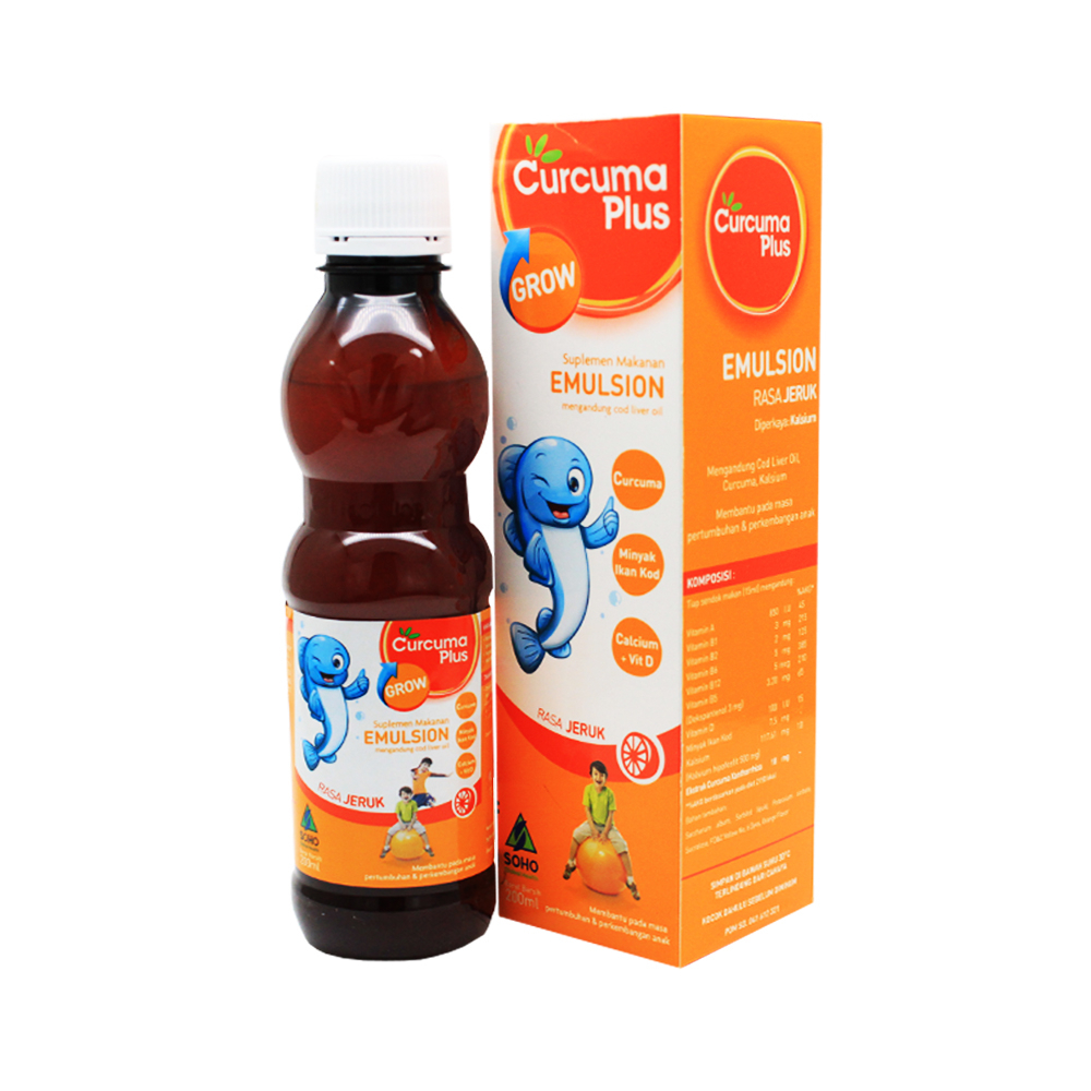 Jual Curcuma Plus Grow Rasa strawberry | Untuk Anak-Anak | Shopee Indonesia