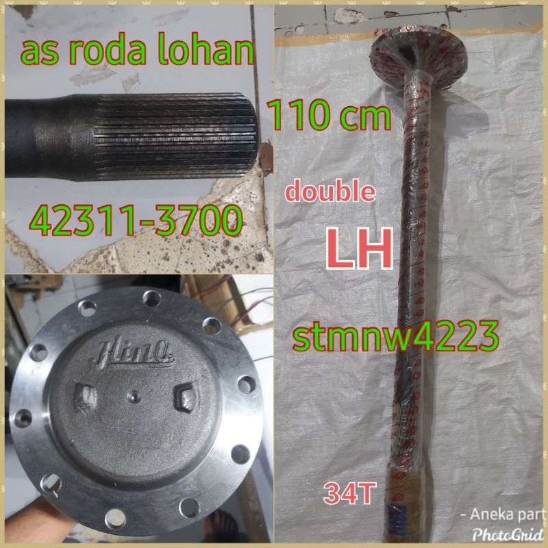 Jual rear axle shaft kiri as roda hino lohan fm 260ti hino 500 suri 34 ...