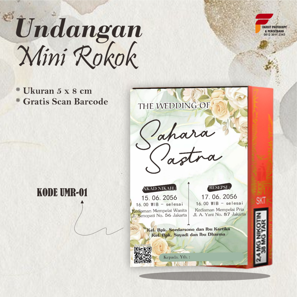 Jual Undangan Pernikahan Mini Murah Meriah Simple | Shopee Indonesia