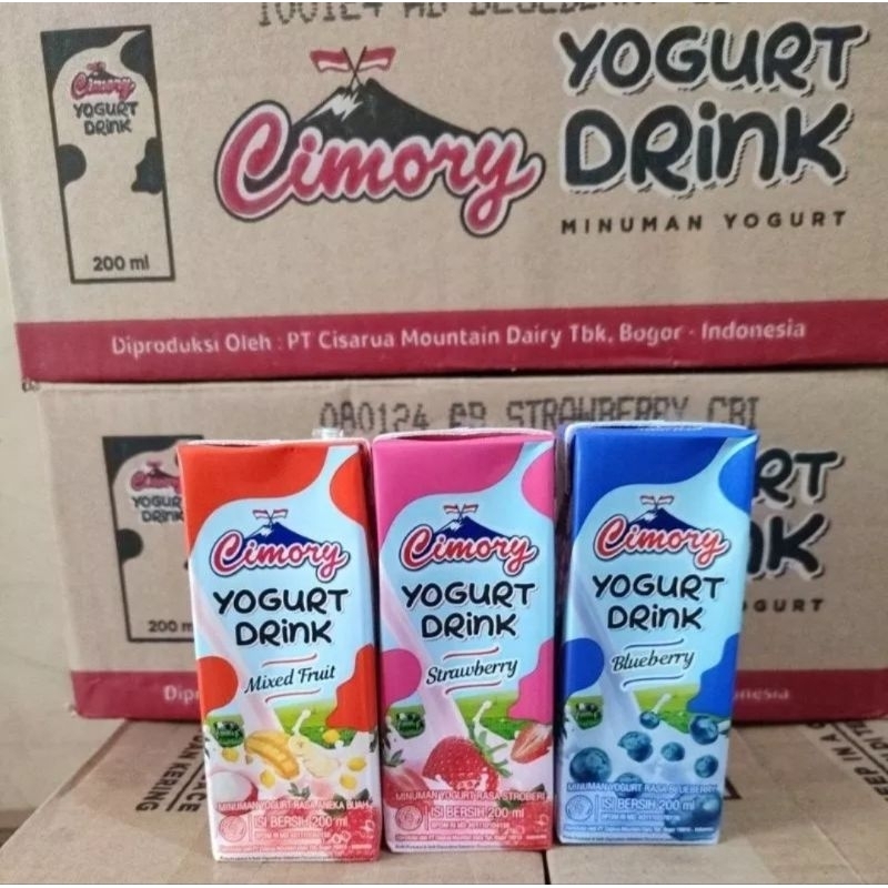 Jual 1 DUS CIMORY YOGURT DRINK 200ML 200 ML 1 KARDUS ISI24 SAMEDAY INSTANT | Shopee Indonesia