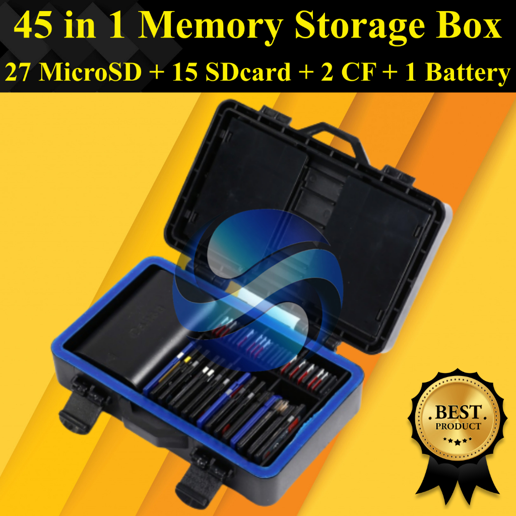 Jual [45 in 1] Kotak Tempat Penyimpanan Memory Card & Baterai Kamera ...