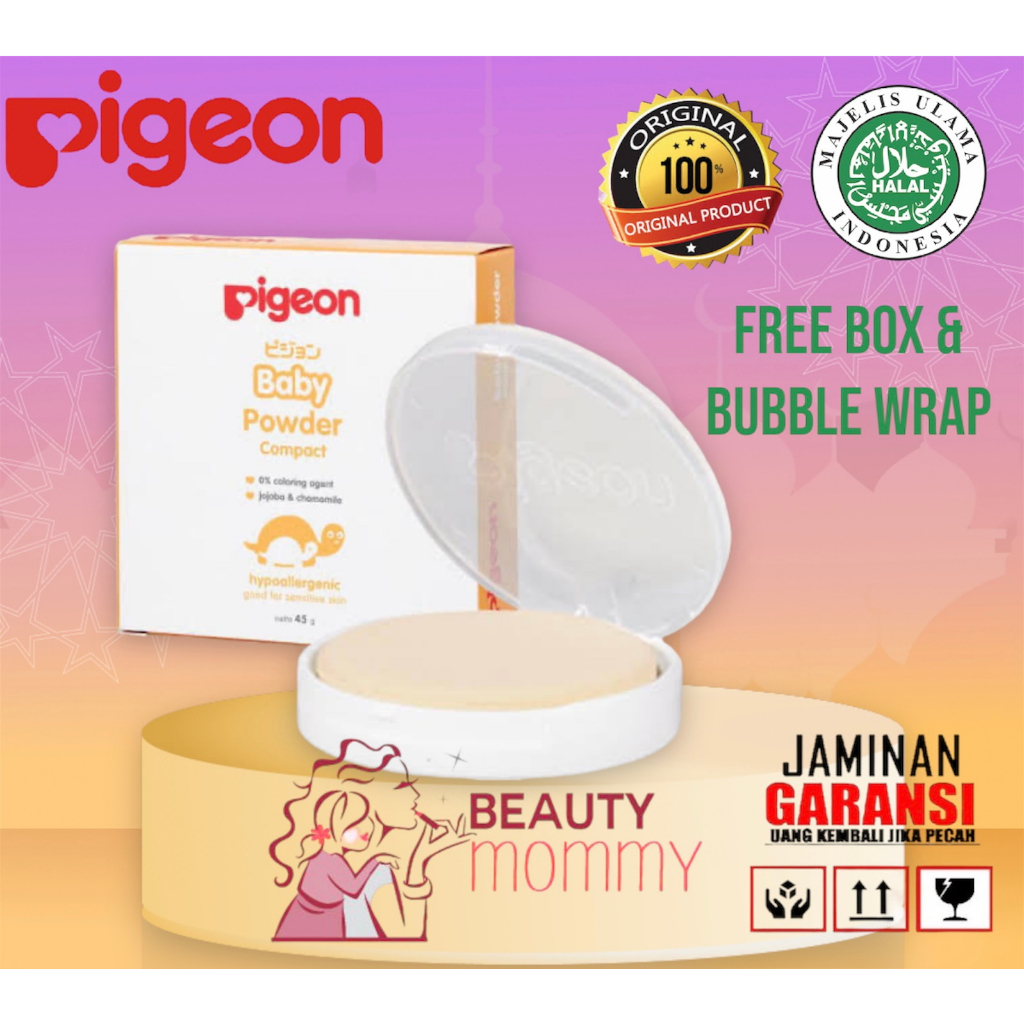 Jual Pigeon baby powder compact Bedak Padat Bayi Baby Compact Powder ...