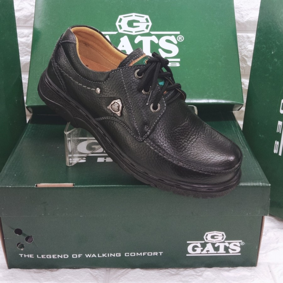 Jual Sepatu Formal Pria Sepatu Kulit Pria Gats LB 5003 - Black | Shopee ...