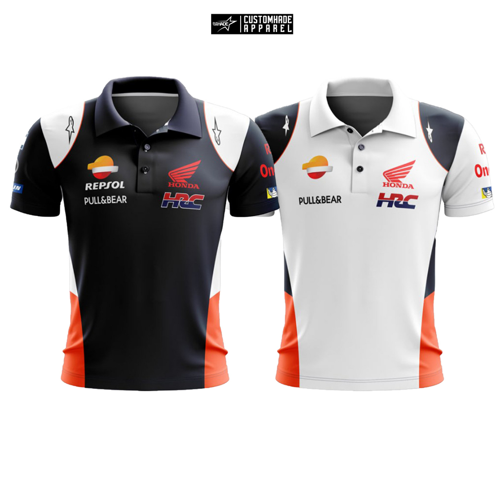 Jual Kaos Jersey Honda Repsol HRC Racing Moto GP Kerah Kancing Polo ...