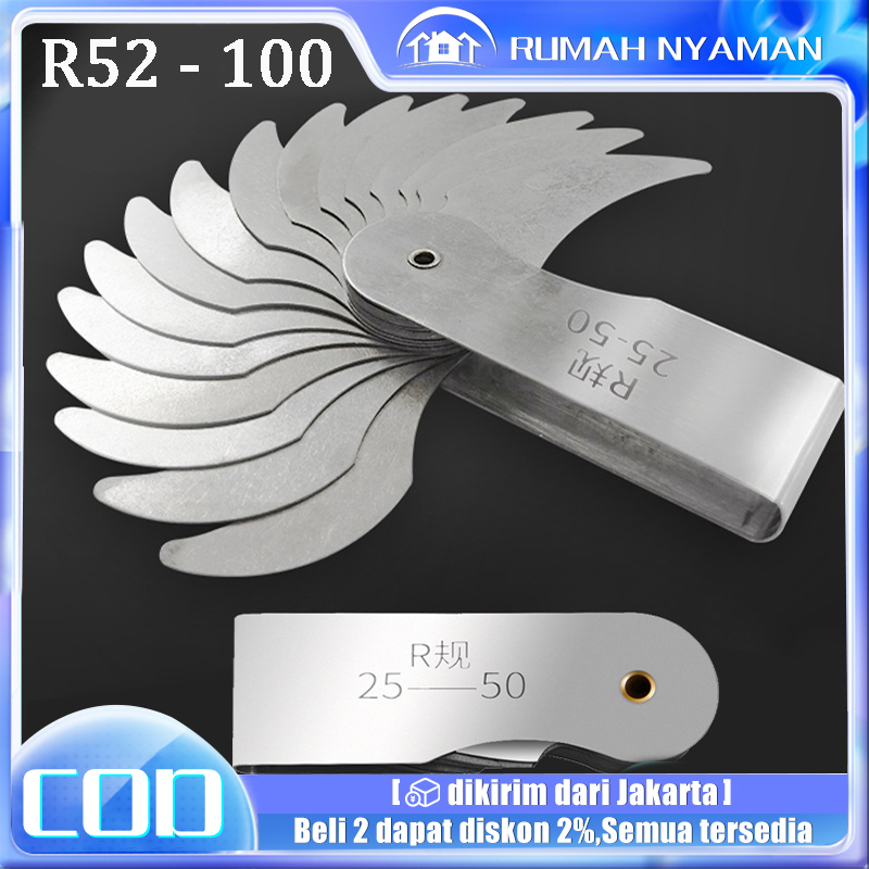 Jual Radius Gauge/Alat Ukur Radius/Alat Pengukur Radius/Alat Ukur Celah ...