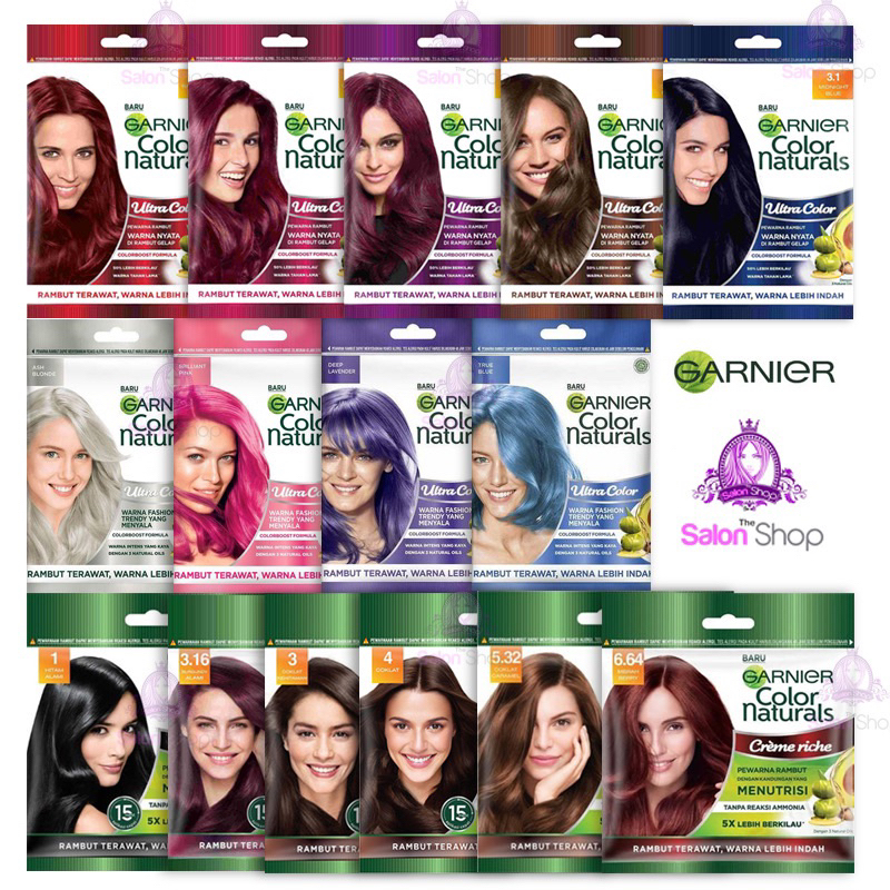 Jual CAT RAMBUT GARNIER SASET / HAIR COLOUR SEMIR RAMBUT | Shopee Indonesia