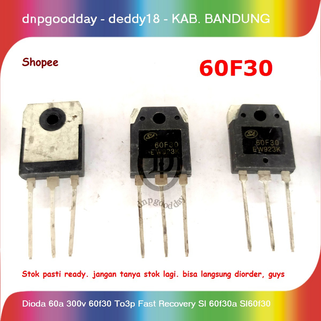 Jual Dioda 60a 300v 60f30 To3p Fast Recovery Sl 60f30a Sl60f30 | Shopee ...