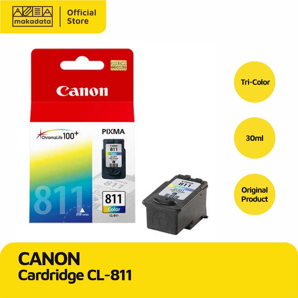 Jual TINTA CARTRIDGE CANON CL-811 COLOR ORIGINAL MURAH | Shopee Indonesia