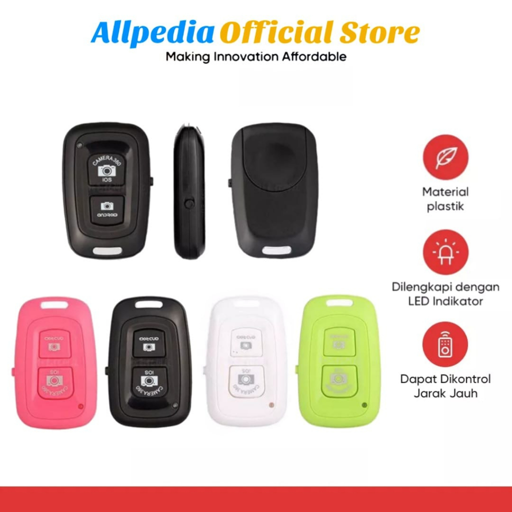 Jual Remote Selfie Bluetooth Camera Control Wireless Untuk Android IOS ...