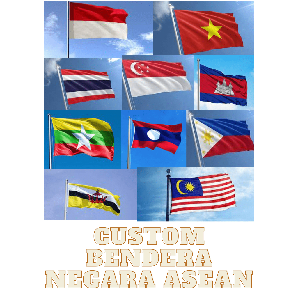 Jual BENDERA ASEAN BENDERA CUSTOM BENDERA ASEAN 2023 BENDERA BESAR ...