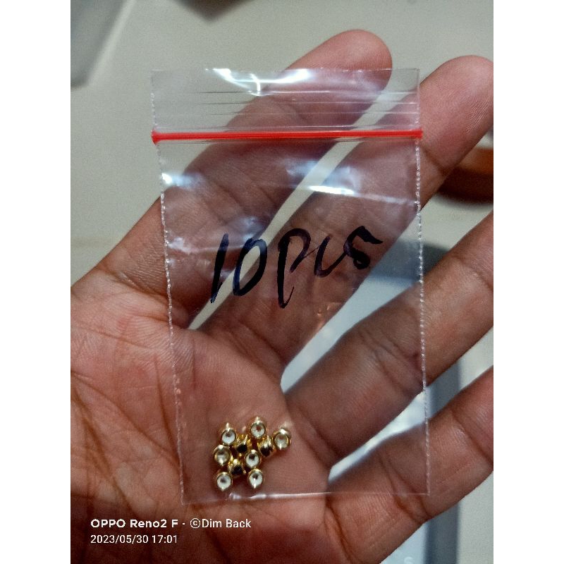 Jual Rep 94690 Mur Aloy Lock Nut Nylon 2mm Kunci 4mm Gold ( 10pcs ...