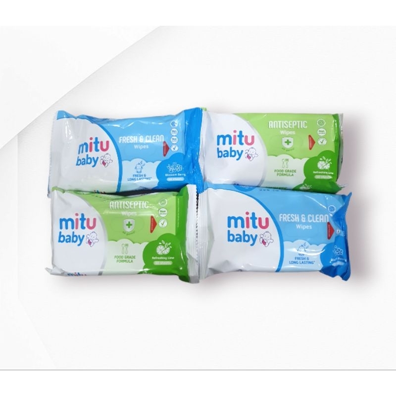 Jual MITU BABY WIPES 50's x 2. variant (random) | Shopee Indonesia