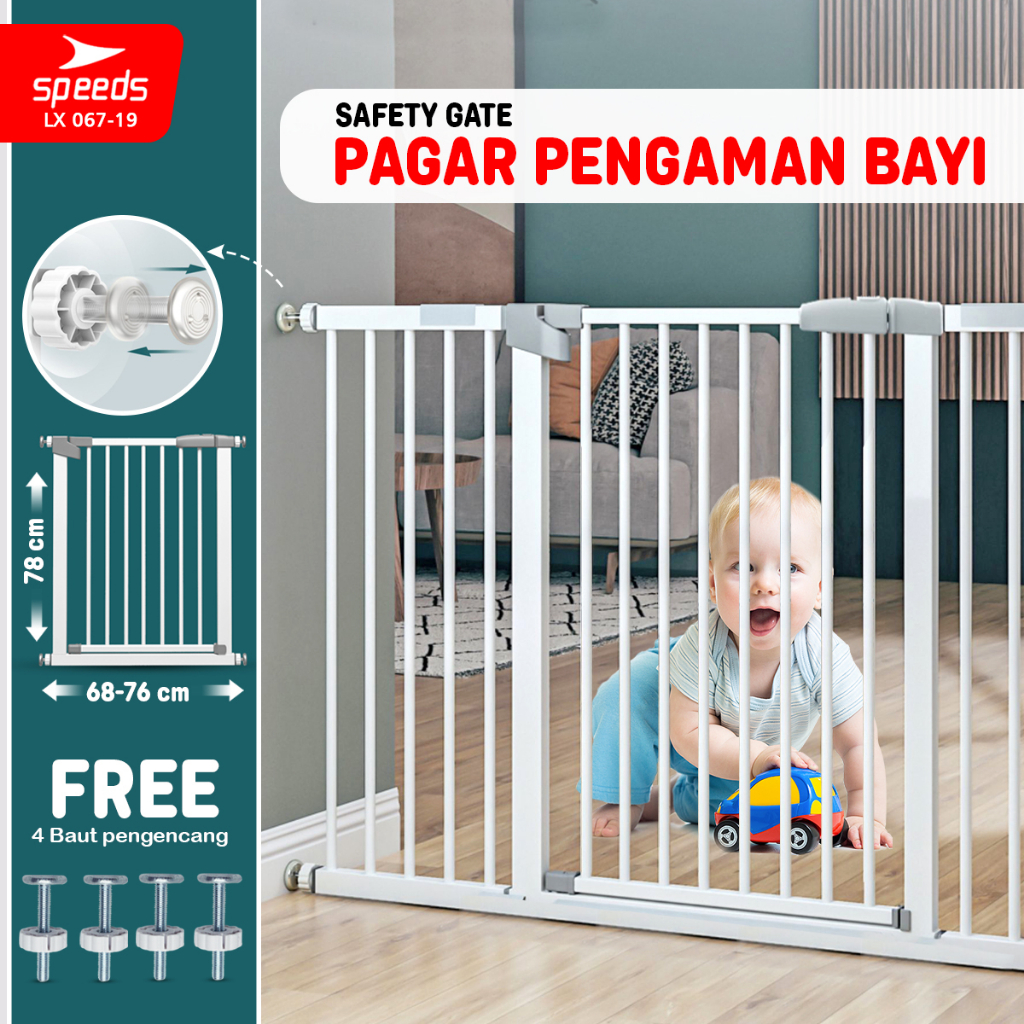 Jual SPEEDS Baby Safety Gate Pagar Pintu Bayi Pagar Pengaman Bayi ...