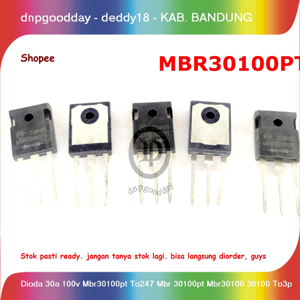 Jual Dioda 30a 100v Mbr30100pt To247 Mbr 30100pt Mbr30100 30100 To3p ...