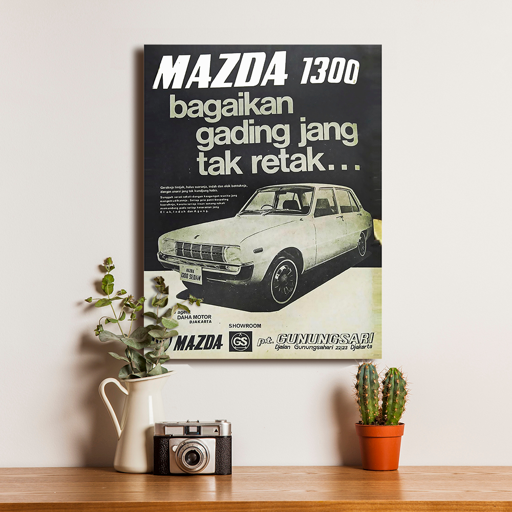 Jual Poster Iklan Jadul Jaman Dulu Lucu Mobil Mazda 1300 16 - Dekorasi ...