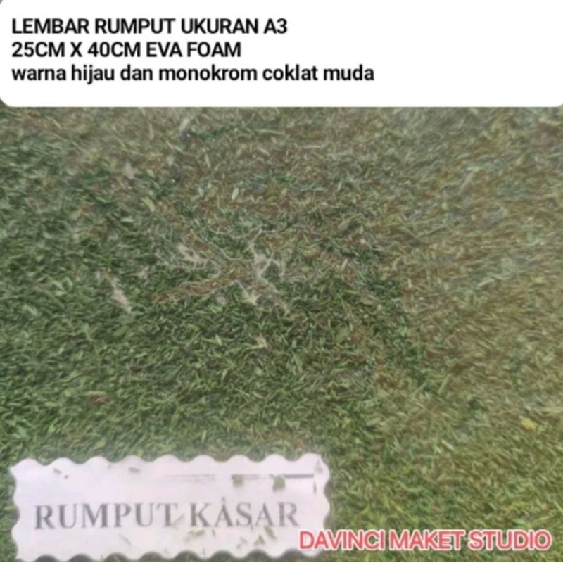 Jual A3 Eva Rumput Lembar Halus Sedang Kasar Lembaran Maket Diorama 25 ...