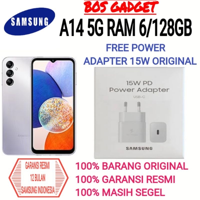 Jual SAMSUNG A14 5G RAM 6/128GB + SAMSUNG A14 4G RAM 6/128GB | Shopee ...