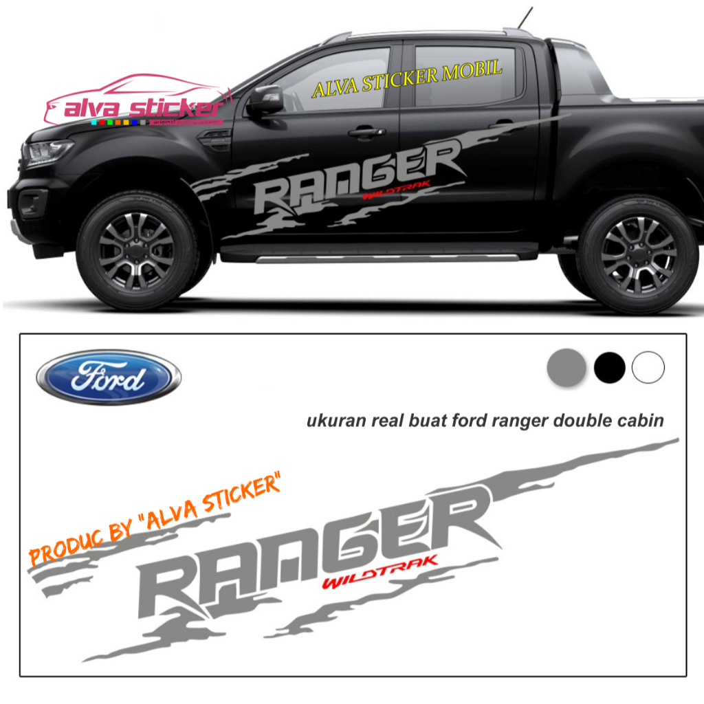 Jual diskon stiker ranger wildtrak double cabin sticker list cutting ...